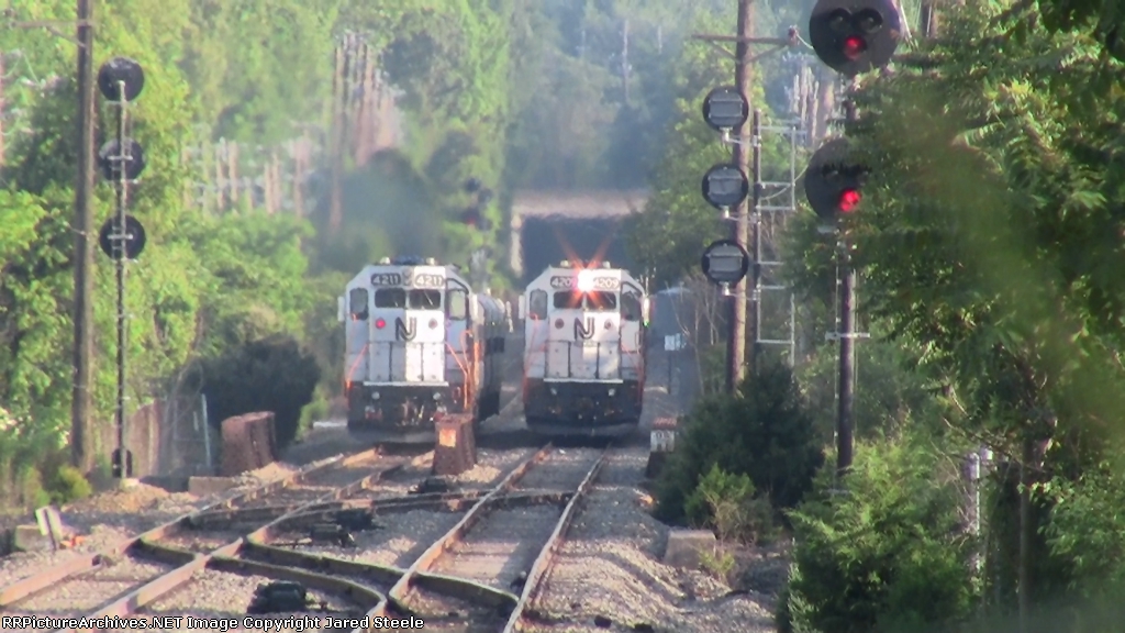 Two Train Meet
